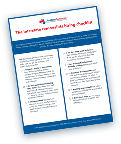 Compare Moving Companies | The Interstate Removalist Hiring Checklist